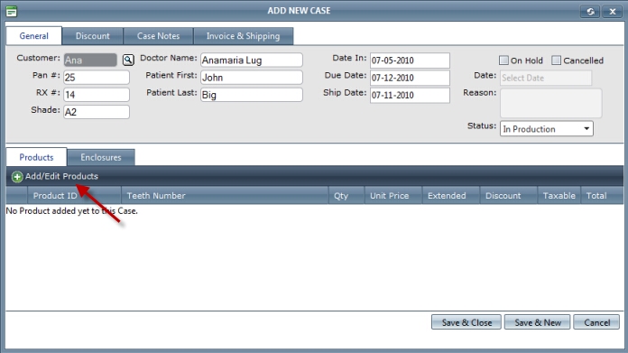 Addedit Case